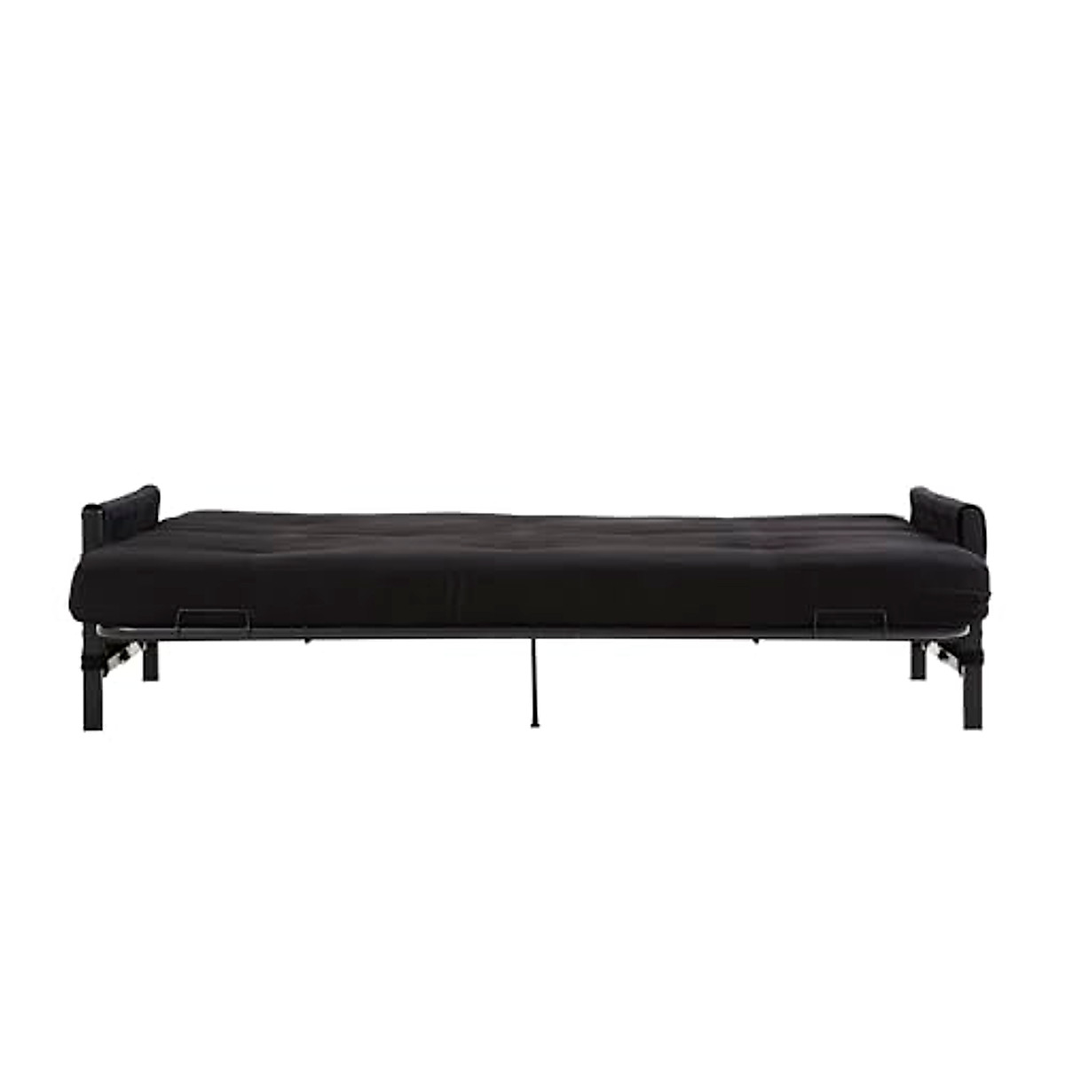 DHP Fairview Storage Futon with 6" Mattress, Black