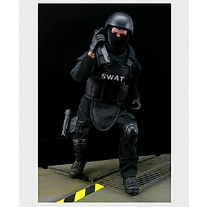 BJPEY 12" Action Figures Toy 1:6 Stand Bendable Soldier Figure Model Toy ( SWAT )