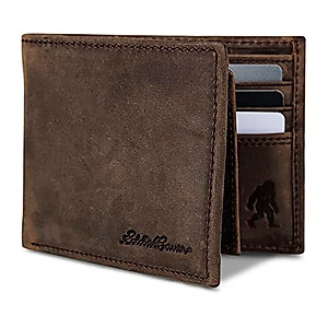Eddie Bauer Men Signature Bifold Passcase Wallet, Embossed Leather-Tan, One Size