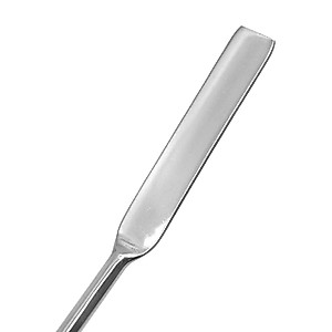 EISCO 6PK Chattaway Spatulas, 7.9" - Stainless Steel, Polished - Dual Ended, Flat & Bent End