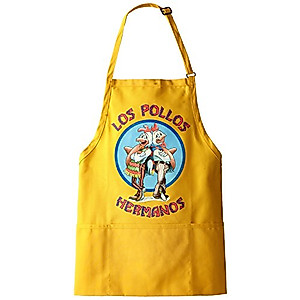 Breaking Bad Men's Los Pollos Hermanos Apron, Yellow, One Size
