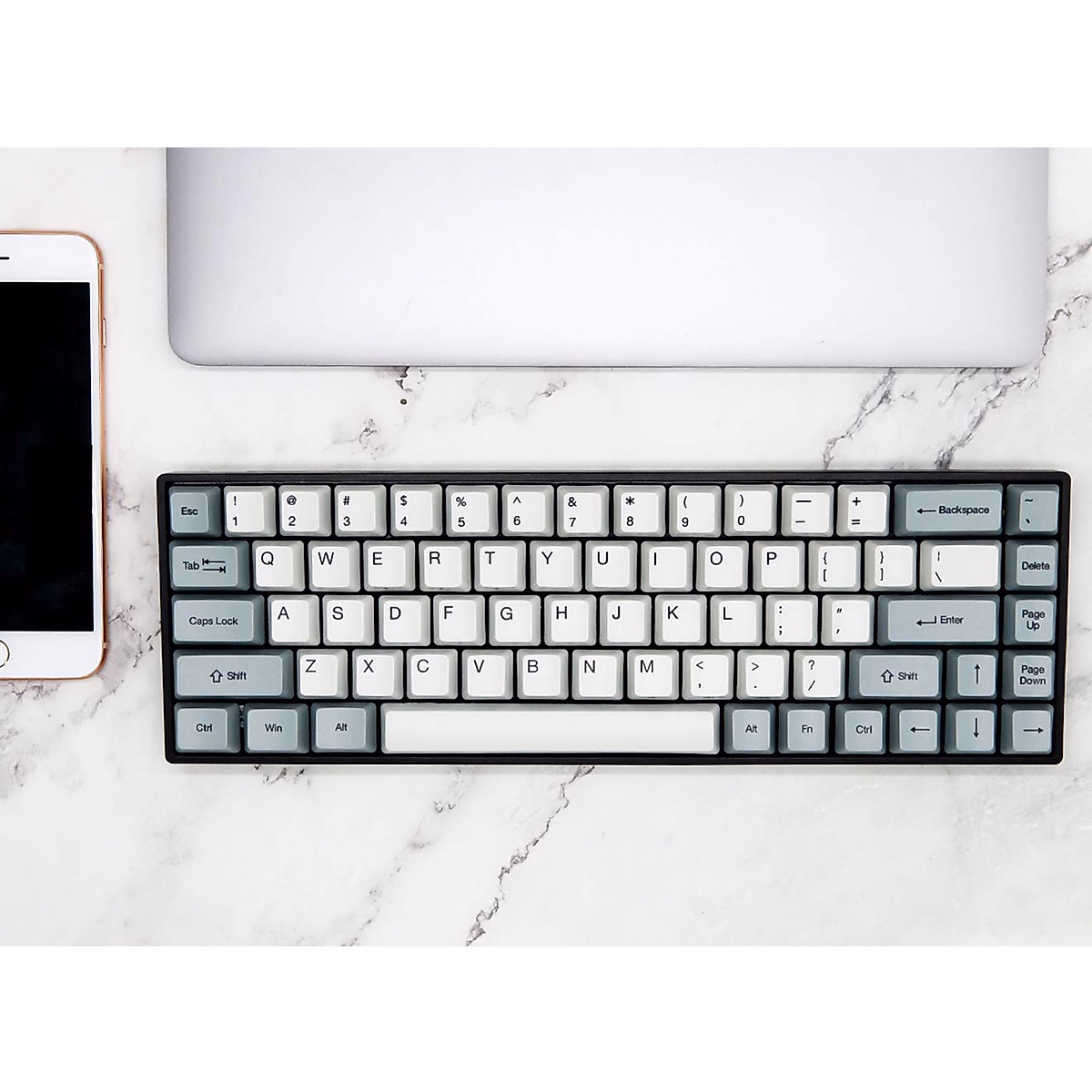 Akko 3068 Mini Mechanical Gaming Keyboard Bluetooth Wired Dual Mode Cherry MX Switch PBT Keycaps (Cherry MX Red)