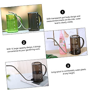 YARNOW Watering Can Watering Pot Watering Spray Bottle Watering Spout Plant Watering Tool Flower Water Sprinkler Bottle Watering Pitcher Plastic Watering Kettle Steel Pipe Saliva Planter