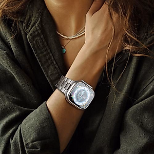 baozai Titanium Band Compatible with Apple Watch Band 49mm 45mm 44mm 42mm, Titanium Sports Band for Apple Watch Ultra Series 8/7/6/5/4/3/2/1/SE Men