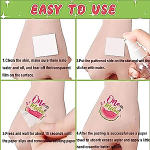 144PCS One in a Melon Temporary Tattoos Stickers for Watermelon Party Favor Birthday Party Decorations supplies Watermelon Goodie Bags Fillers Gifts for Boys Girls Kids
