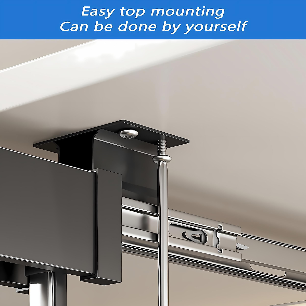 RAJYQODIS Pull Out Broom Holder, Multifunctional Slide Broom And Mop Organizer/storage, Hanging Garage Storage Rack For Kitchen/Closet/Home/Cupboard/Wardrobe (Size : 46cm/18.11inch)