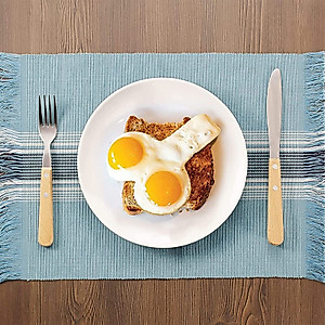 Mokylor 2 Pcs Funny Egg Fryer, Fried Egg Cooking Rings, Non-Stick Stainless Steel Kitchen Egg Fried Mould with Handle, Breakfast Cooking DIY Tool For Omelet Muffin Pancake Sandwich