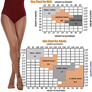 DANCEYOU Slight Shimmery Footed Tights Girls and Women Size Sparkly Skin Tone for Costume, Dance and Daily Dressing, Toast LA