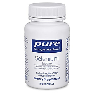 Pure Encapsulations Selenium (Citrate) | Hypoallergenic Antioxidant Supplement for Immune System Support | 180 Capsules