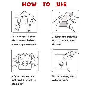 HAITSU Heavy Duty Adhesive Hooks,20packs Kitchen Wall Hooks,10kg(Max),Reusable Multi-Function Utility Hooks for Bathroom and Office,Kitchen,Transparent Seamless Door Hooks,Oilproofand rustproof