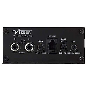Vibe Powerbox Micro Mono Amplifier - 1 x 400W, Black