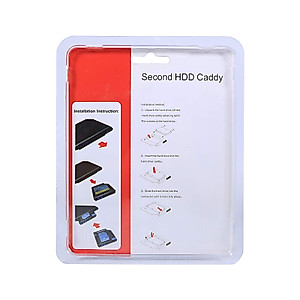 Liyeehao HDD Caddy, Aluminum Absorb Noise HDD SSD Adapter, for -I -Ii
