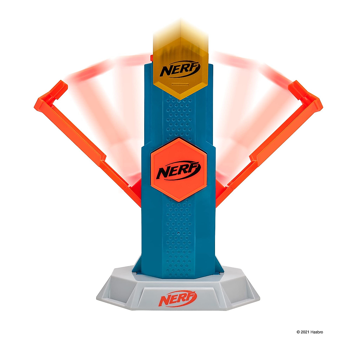 NERF Elite 5-in-1 Target Challenge - Five Unique Targets with Five Stackable Bases Plus Trophy Target Token