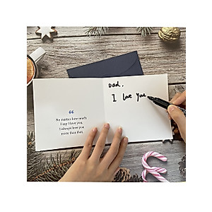 Misaria Special Father's Day Card,Birthday Card for Father from Daughter Son,Sentimental Card for Dad,Thank You Dad,Love You My Whole Life,MS-FQK1-1