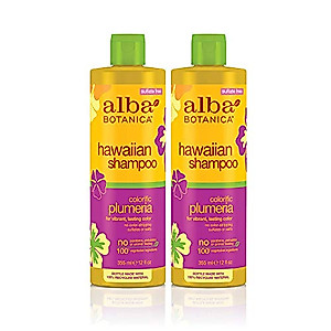 Alba Botanica Hawaiian, Plumeria Shampoo, 12 Ounce (Pack of 2)