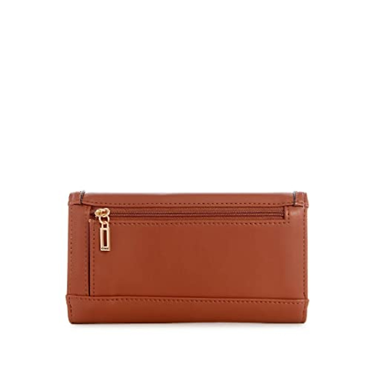 GUESS Factory Women's Milena Slim Clutch Wallet Cognac