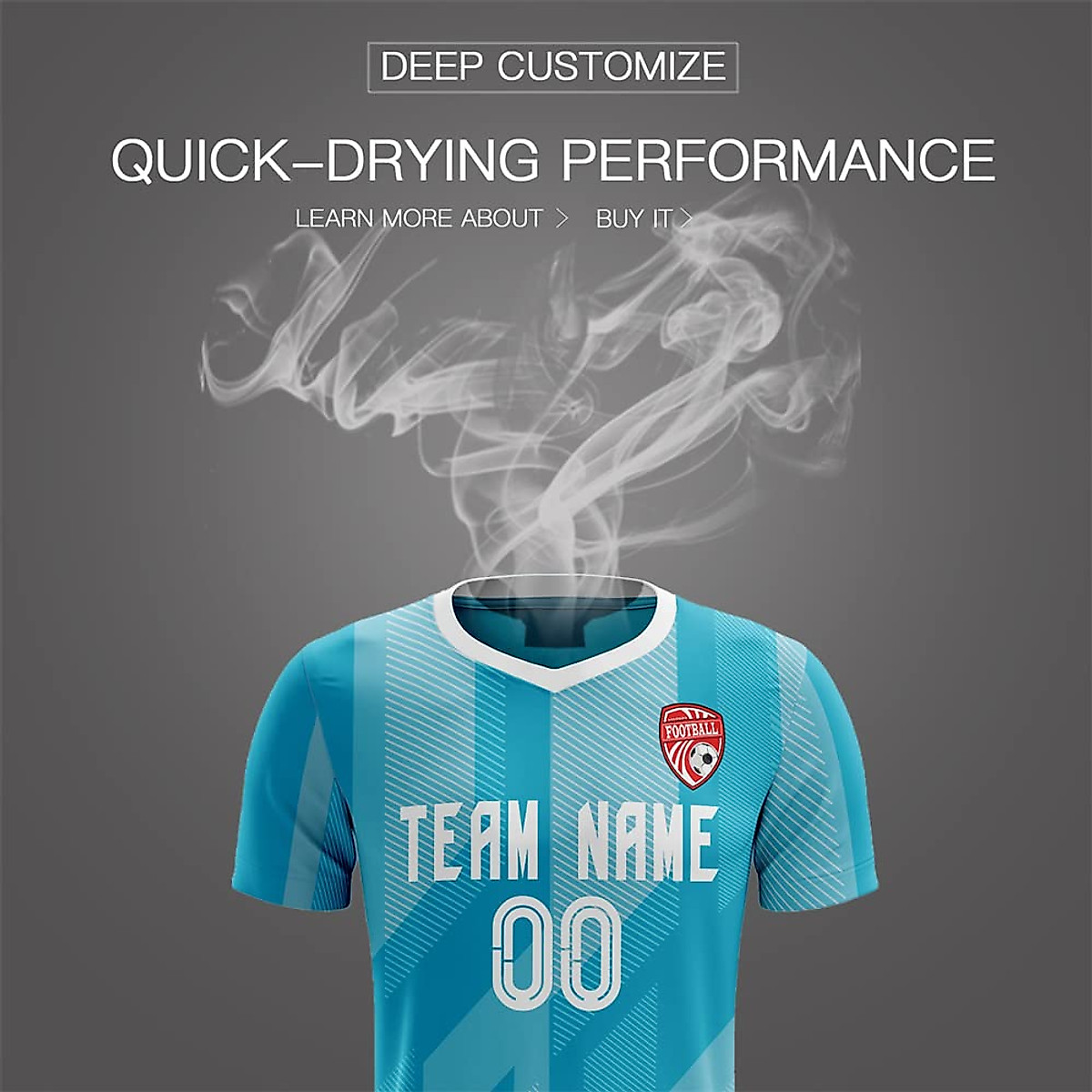 Custom Soccer Jersey Uniform for Men Women Boy Sleeveless Personalized Shirt and Shorts with Name Number, Aqua Blue&white-28, One Size