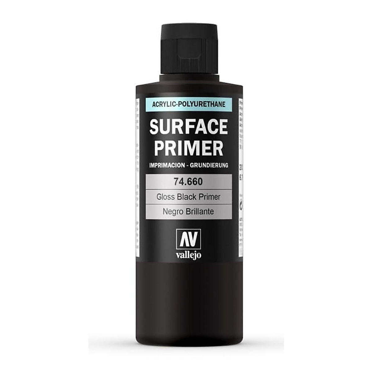 Vallejo Gloss Black Primer 200ml Paint