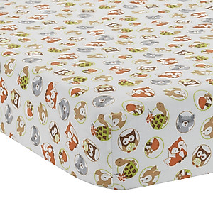 Bedtime Originals Friendly Forest Woodland, 3 Piece Bedding Set, Green/Brown