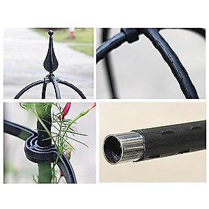 Durable Home Climbing Plant Support Black 20 X 60cm White Natural U-Hoops Durble External Rose Trellis Plants Stand