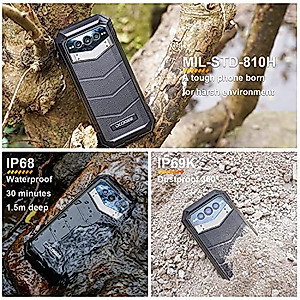 DOOGEE V MAX (2023) 5G Rugged Smartphone, 22000mAh 20GB+256GB Android 12 Rugged Phones Unlocked, 120Hz 6.58" Rugged Cell Phone, Dual Hi-res Speakers, 108MP Main Camera, Night Vision, NFC, OTG