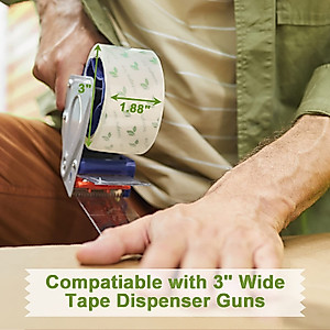 Anylabel Clear Packing Tape, 1.88" x 54.6 Yards, 6 Rolls, 3" Core, for Moving, Sealing, Packaging, Shipping, Storage, Packaging Tape Refills for Dispenser