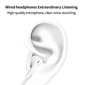 Togkun Wired Earbuds Headphones, Earphones in-Ear with Microphone and Call Controller, Noise lsolating, Bluetooth, Compatible with iPhone14/13/12/11/X/SE/8P/8/7P/7(2 Pack)