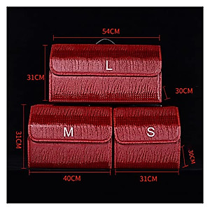GAFENO Car Trunk Storage Box Luxury Folding Car Organizer Box Multifunction PU Leather Storage Bag Auto Accessories