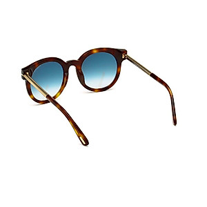 Tom Ford Sunglasses - FT0435 Janina 52P - Havana/Gradient Blue (51/22/140)