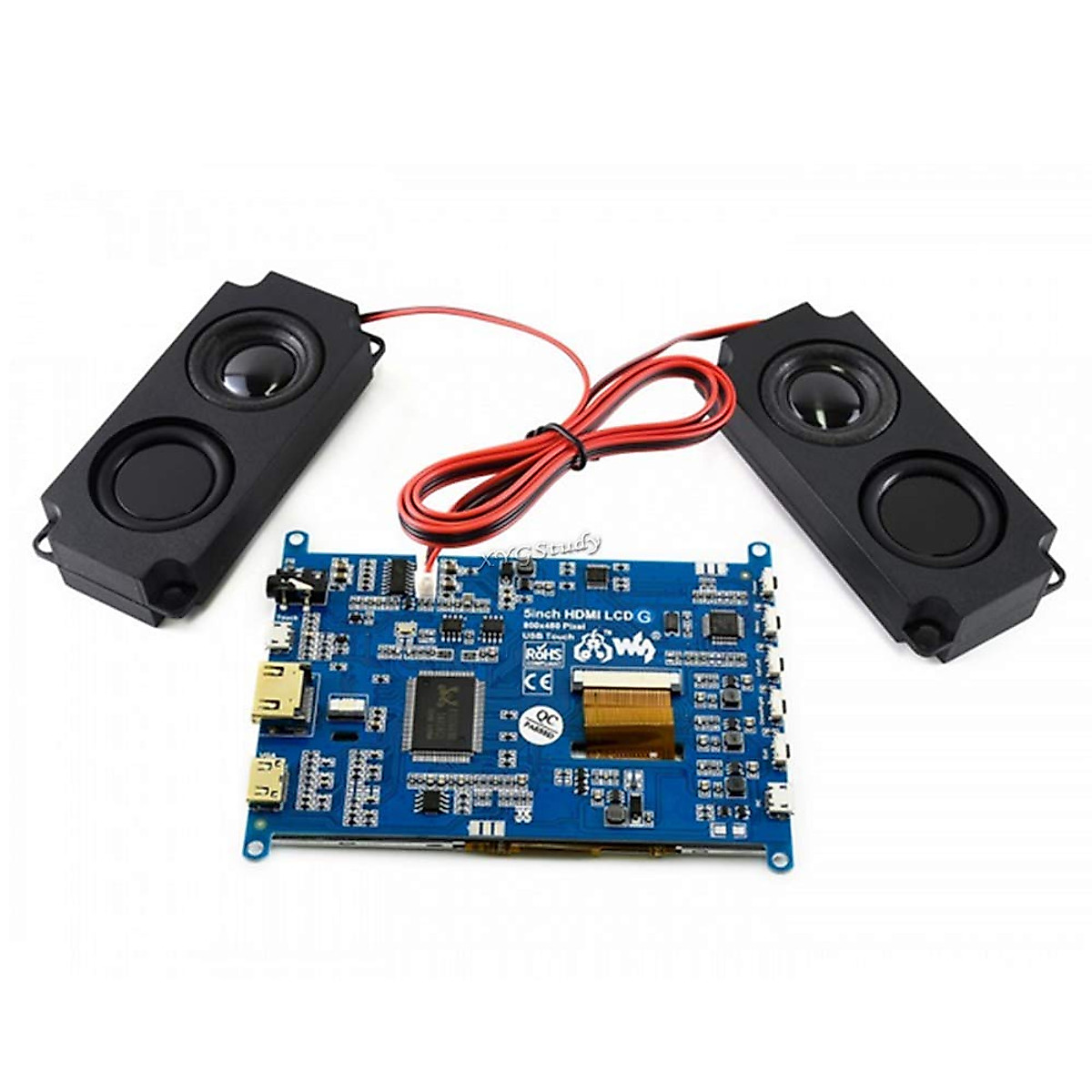 5inch 800x480 Resistive Touch Screen LCD Display Monitor HDMI Interface Supports Raspberry Pi 4 3 2 Model B A+ B+ BB Black Banana Pi Supports Game Console XBOX360 Sony PS4 Nintendo Switch @XYGStudy