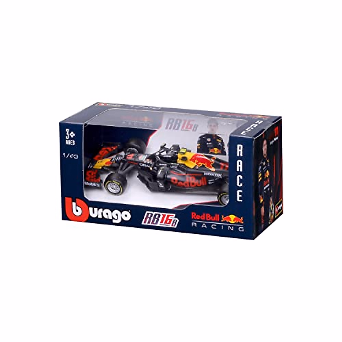 Red Bull Racing F1 2021 Rb16b #33 Verstappen or #11 Perez Die-Cast 1:43 Scale Model Burago