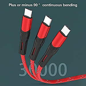 BGNTBUK Tops Lot 1m Braided Rope Data Cable Mobile Phone Color Fast Charging Line Soft Flash Charging Cable Suitable for Android Charging Port Pack of Android Chargers 10 Ft