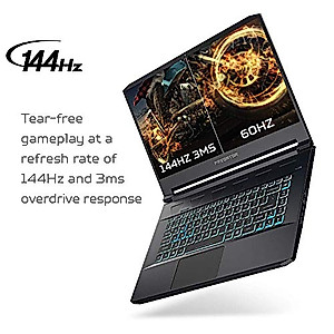 Acer Predator Triton 500 Thin & Light Gaming Laptop, Intel Core i7-9750H, GeForce RTX 2070 Max-Q, 15.6" Full HD 144Hz 3ms IPS Display, 16GB DDR4, 512GB PCIe NVMe SSD, RGB KB, PT515-51-7746