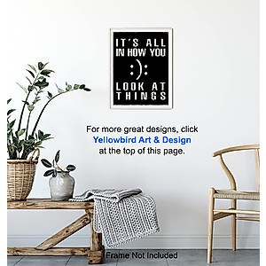 Inspirational Positive Quotes Wall Art & Decor - Motivational Entrepreneur Poster Prints 8x10 - Success Sayings - Encouragement Gifts for Women, Men - Classroom Decor - Home Office - Encouraging Motto