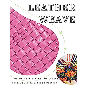 Woven Tote Handbags + Purse For Women Vegan Leather Shoulder Top-Handle Travel Shopper Bag Ladies Large Capacity Underarm Bag Rose Pink