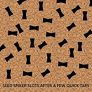 Keyfit Tools Grass Seed SPIKER Dog Spot & Bare Spot Lawn Seeding Tool. Get The Most Seed Germination with All Types of Seed & Patch Scotts EZ Seed Repairs Dead Spots Dog Damage Turf & Grass Repair
