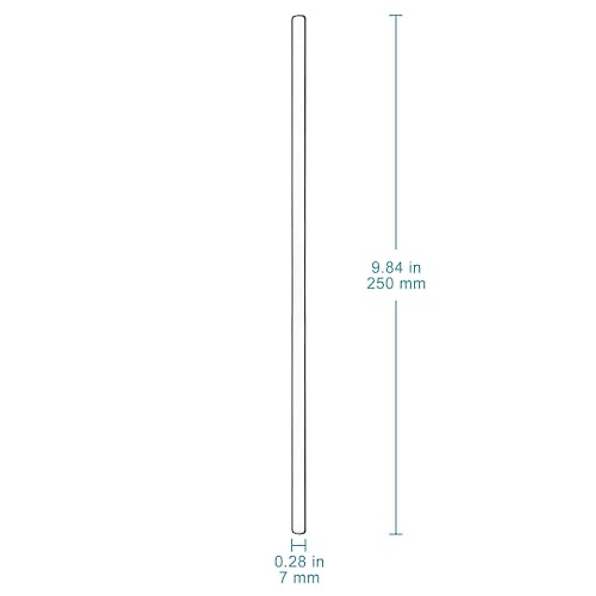 stonylab 8 Pack Glass Stirring Rods, Solid Borosilicate Glass Rods Stirrers Sticks with Rounded Ends for Lab Kitchen, 9.84 Inch Length