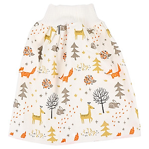 Diaper Skirt Diaper Skirt for Bed Wetting Training Pants Cloth Diaper Skirts Cotton Diaper Shorts for Baby Boy Girl Night Time Potty Training 3pcs Potty Training Pants