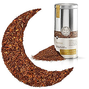 Golden Moon Rooibos Tea - Organic Herbal Tea - Caffeine-Free - Loose, Non-GMO - Travel Tin (30 Servings)