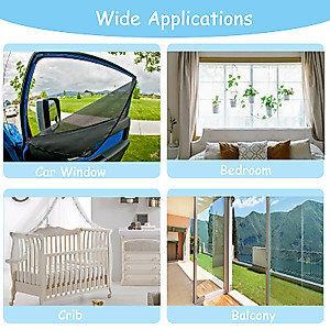 Wernagen Self Adhesive Window Screen Repair Patch Kit 12 Pieces of 2 Sizes Door Replacement for Quick Tent Mesh Cover Hole 4 ''x 4''