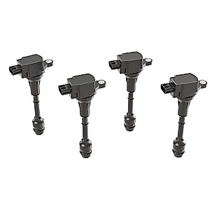 Ignition Coil Pack Set of 4 - Compatible with Nissan Vehicles - 2002, 2003, 2004, 2005, 2006 Altima 2.5L, Sentra 02, 03, 04, 05, 06 - Replaces 224488H300, 224488H315, 22448-8H310, 22448-8H311