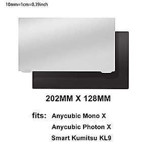 3D Upgraded Platform Resin Magnetic Flexible Steel Plate Bed Resin Sheet for for DLP/SLA 3D Printer Size 7.95x5.0in Dlp Projector 4k Dlp 3D Printer Mini