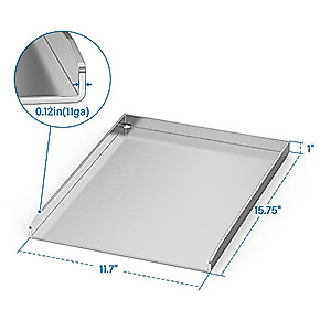 Stanbroil Universal Stainless Steel Griddle Pan for Outdoor Grill Stove Cooking