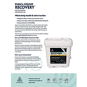 PURICA Equine Recovery Extra Strength (W/Ha) - 5kg/11 Lb