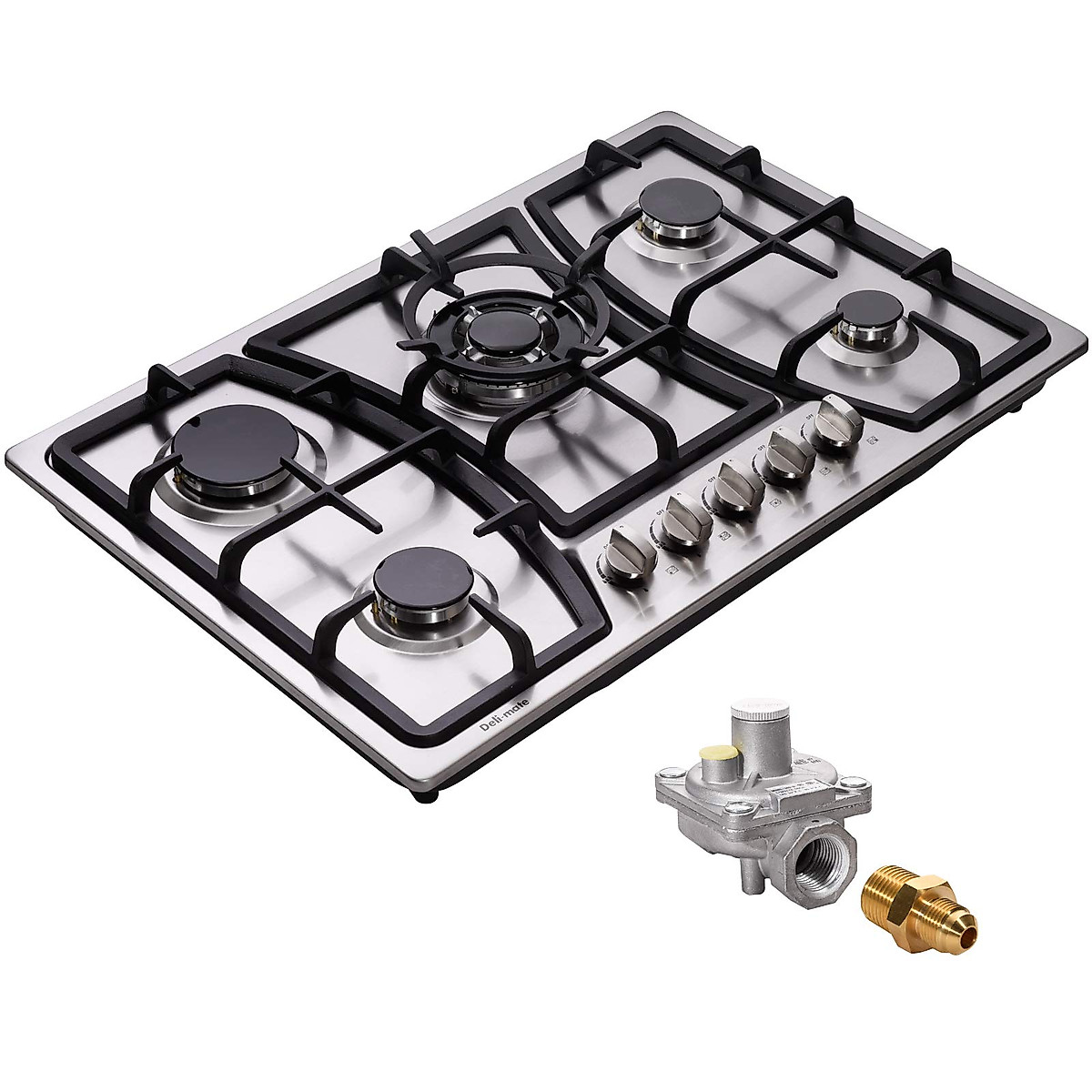 30 Inch Gas Cooktop LPG/NG Convertible Gas Burner Stainless Steel Gas Hob Built-In Gas Cooktop DM527-SA03Z Gas Stovetop