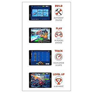 Hot Wheels id Smart Track Starter Kit with 3 Exclusive Cars, Track Pieces and Hot Wheels Race Portal for Physical & Digital Play, Gift for Kids Ages 8 Years Old & Up, Multi (GRH89)