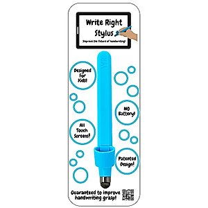 Write Right Stylus - Kids Stylus for Improving Handwriting (Blue)