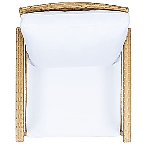 Safavieh Outdoor Collection Daire Natural/White Cushion Rocking Chair PAT7721D