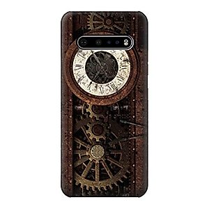 R3221 Steampunk Clock Gears Case Cover for LG V60 ThinQ 5G