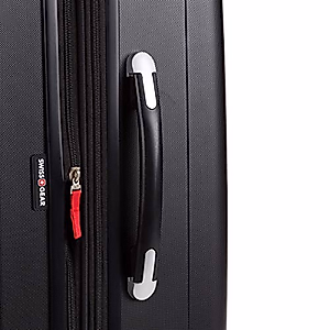 SwissGear 7585 Hardside Expandable Luggage with Spinner Wheels, Black, 3-Piece Set (19/23/27)